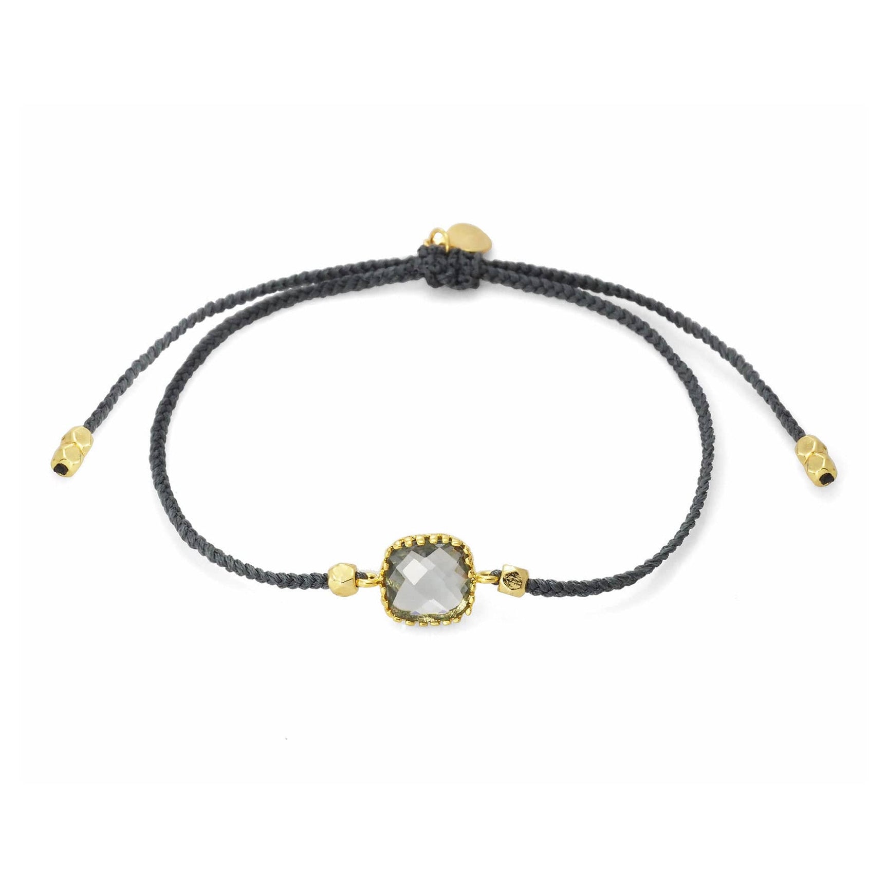 Braided Square Charm Bracelet – TAI JEWELRY