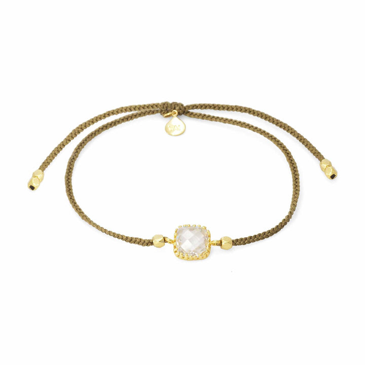 Braided Square Charm Bracelet – TAI JEWELRY