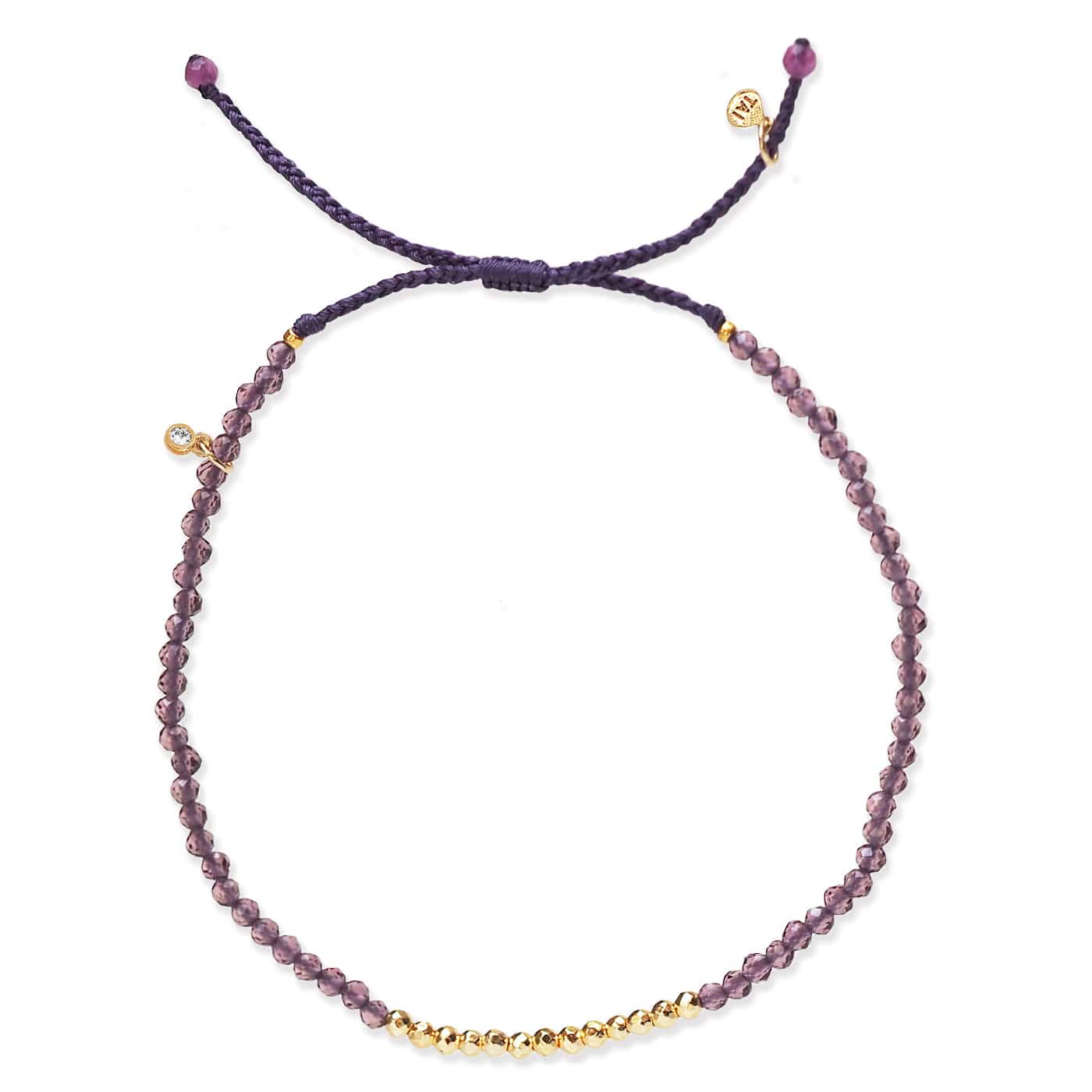 Gold Line Stone Beaded Bracelet – TAI JEWELRY