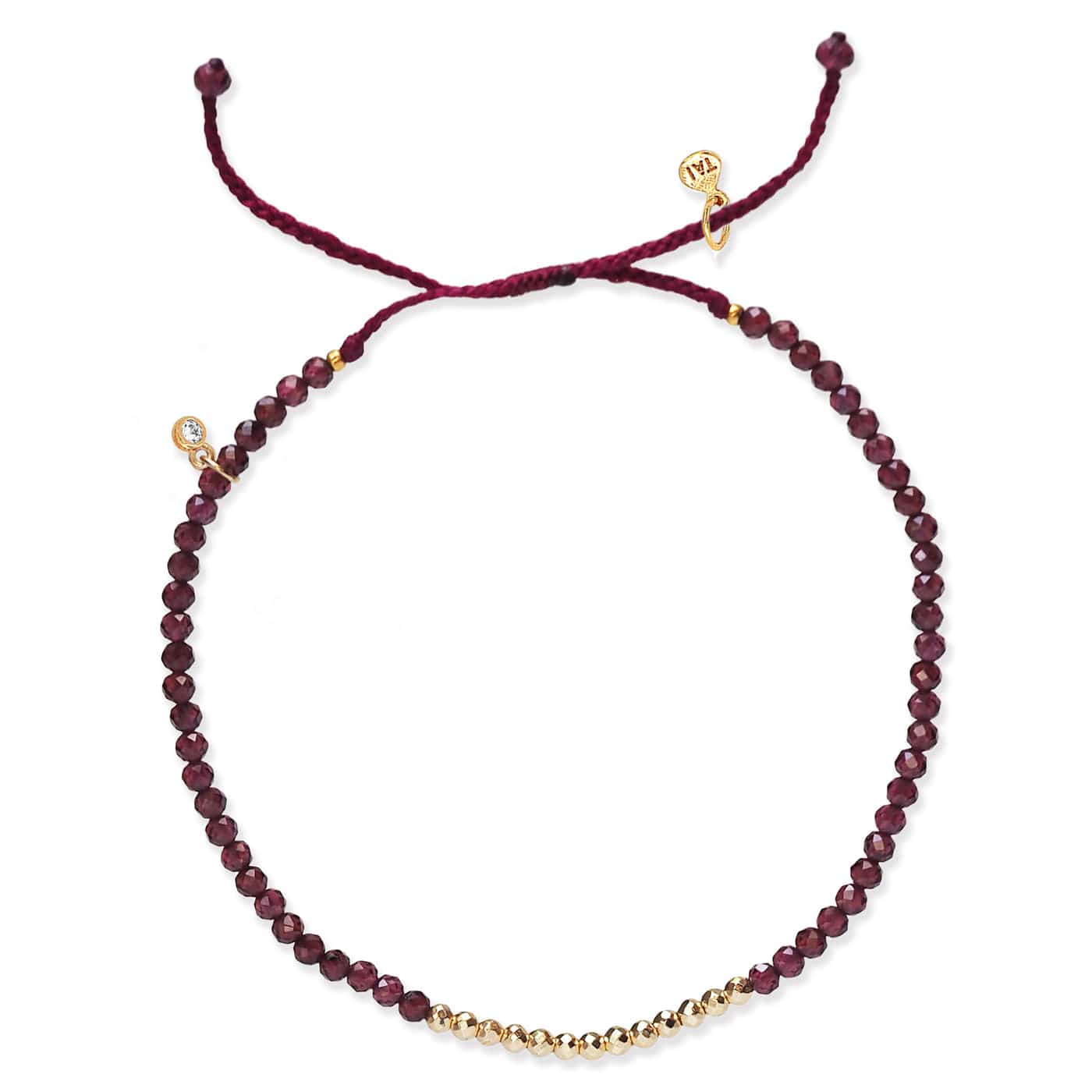 Gold Line Stone Beaded Bracelet – TAI JEWELRY