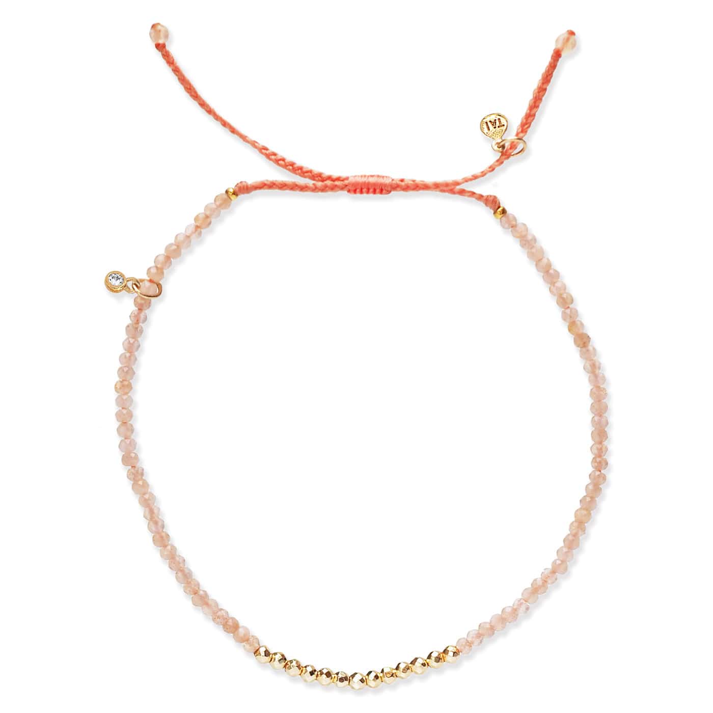 Gold Line Stone Beaded Bracelet – TAI JEWELRY