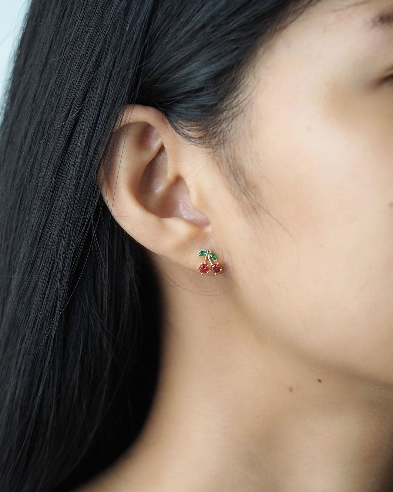 Juicy Cherry Studs – TAI JEWELRY